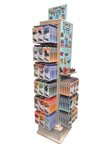 EUGY floor display unit - FSC certified - Brainstorm Ltd