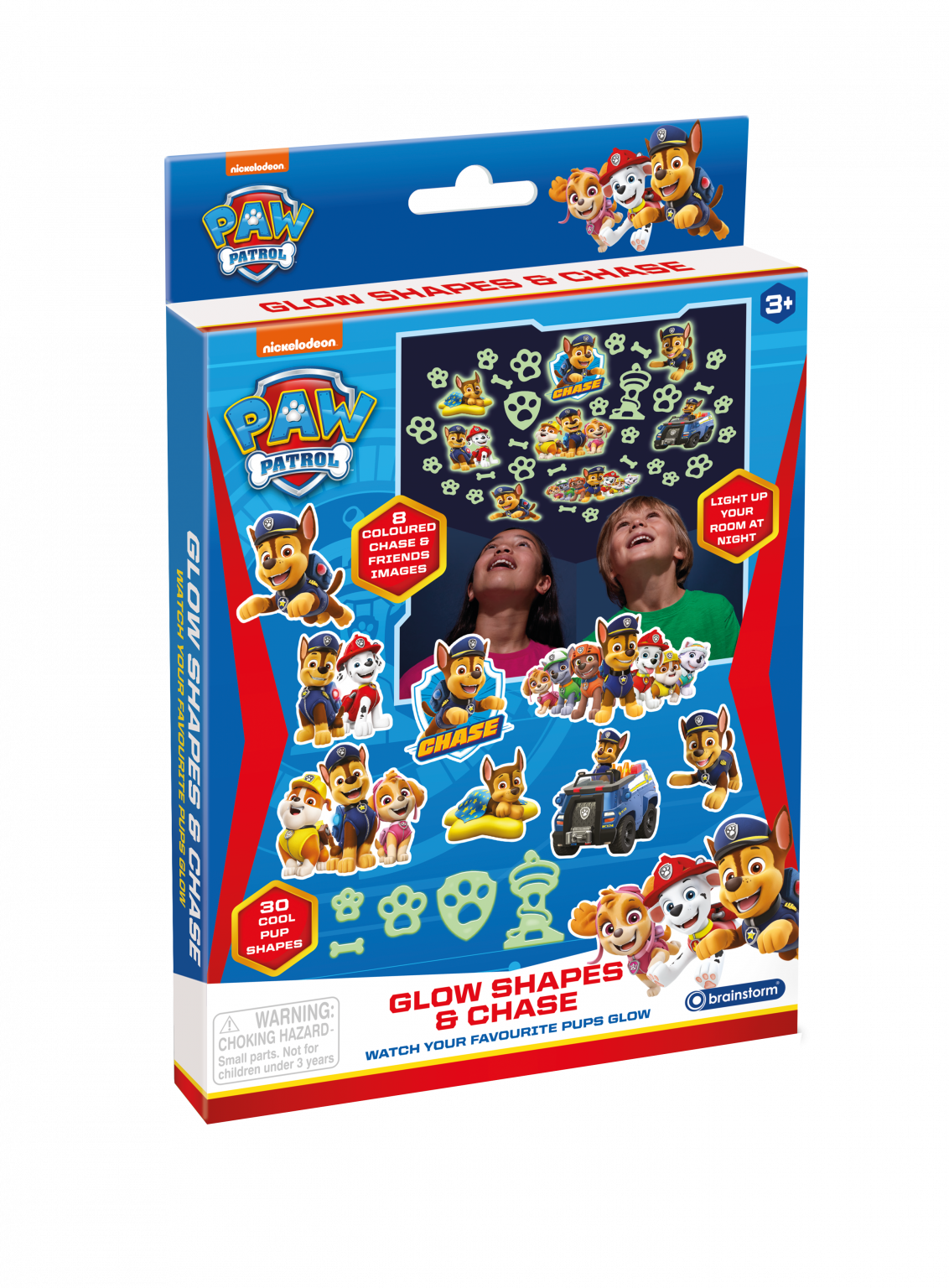 PAW Patrol Glow Shapes & Chase - Brainstorm Ltd